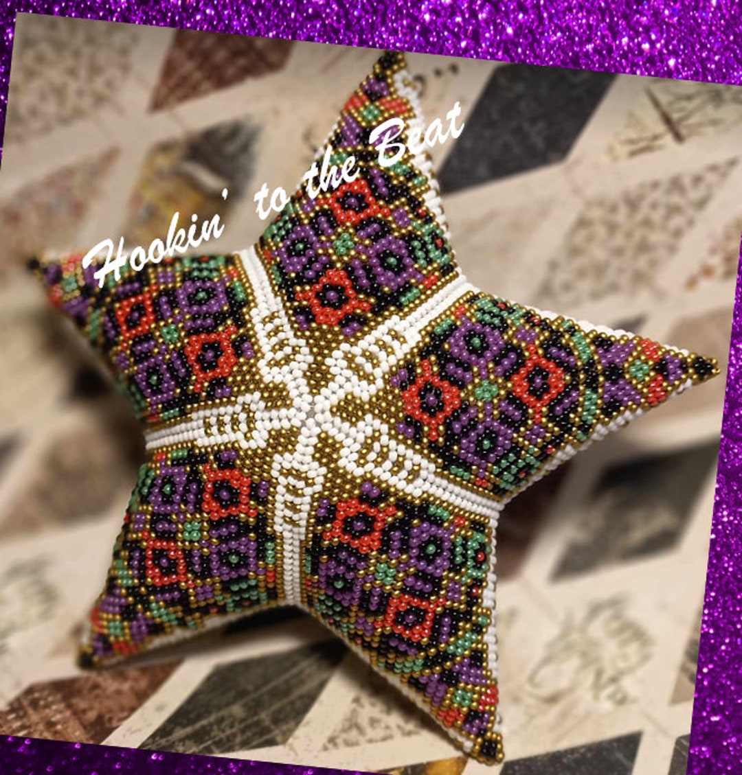 3D Peyote Star Trim the Tree Star 2 Digital Download - Etsy