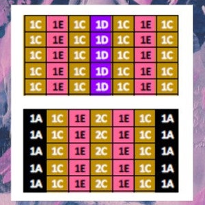 3D Peyote Butterfly - Chevrons 6 - Digital Download - Etsy