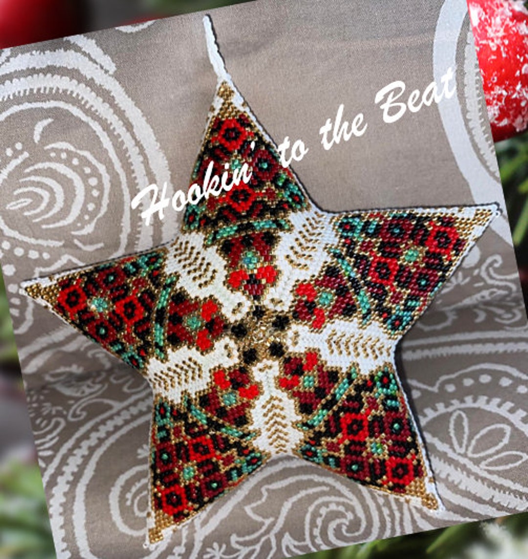 3D Peyote Star Trim the Tree Star 8 Digital Download - Etsy