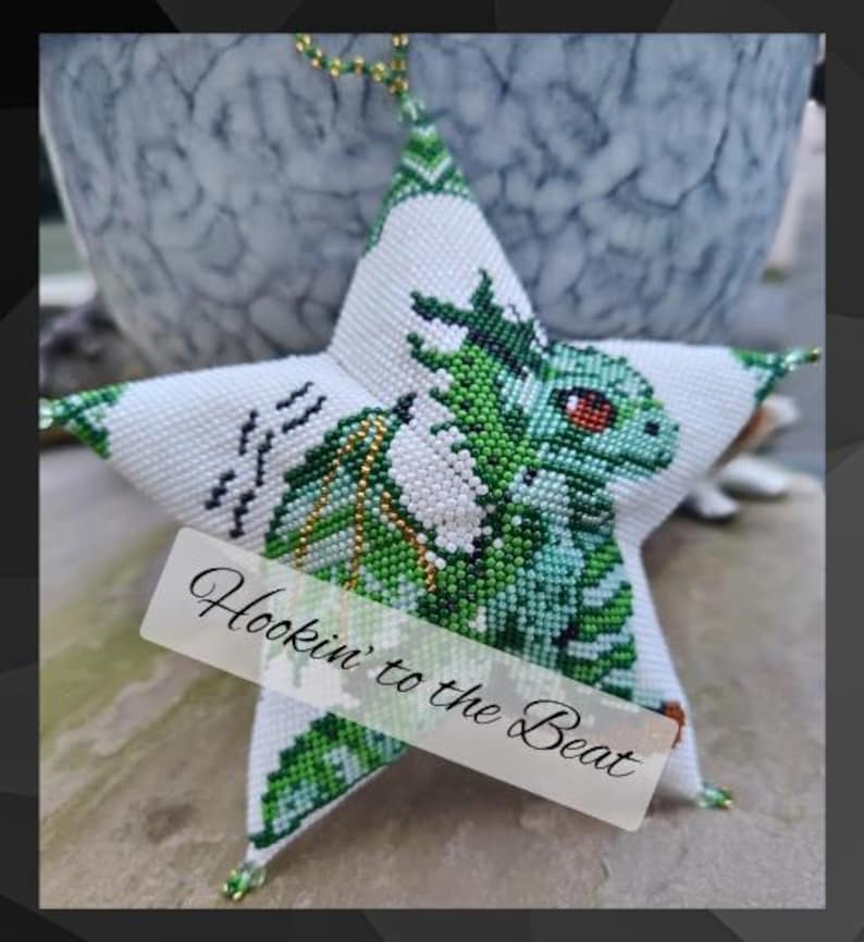 3D Peyote Star - Grabak the Dragon - Digital Download (17 Pages) - Etsy