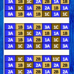 3D Peyote Star - Star of David - Blue No. 3 (each Side of Star is ...