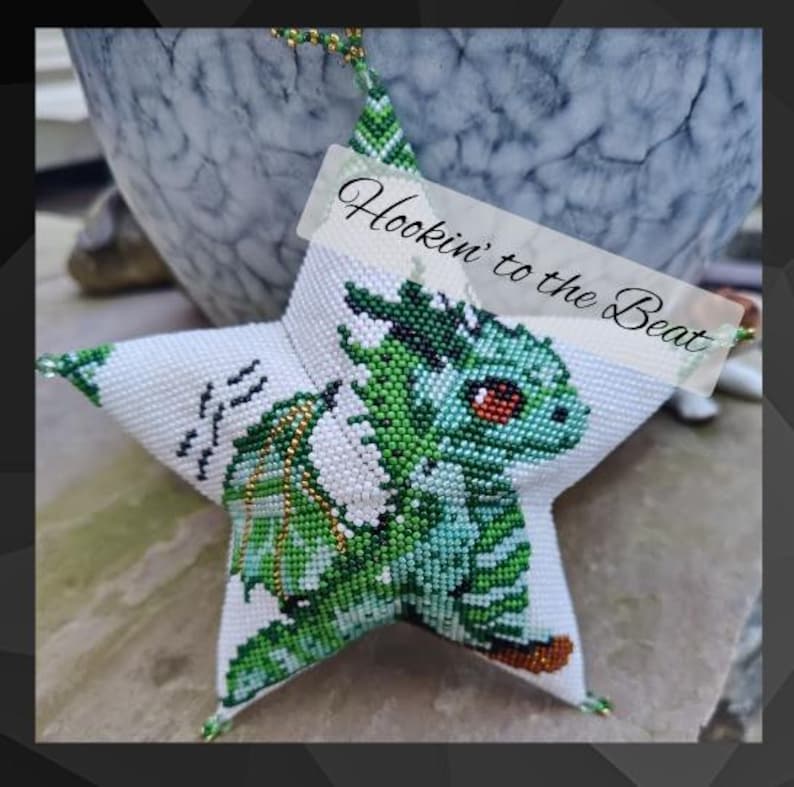 3D Peyote Star - Grabak the Dragon - Digital Download (17 Pages) - Etsy