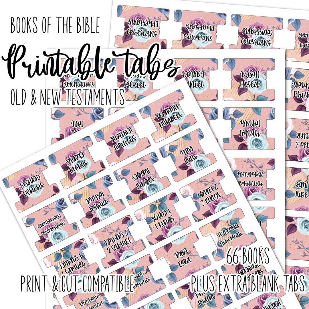 Bible Tabs Printable Bible Tabs Bible Journaling Tabs Bible Journaling ...