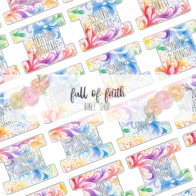 Printable Bible Tabs: 66 Books, Bible Journaling (digital Download) - Etsy