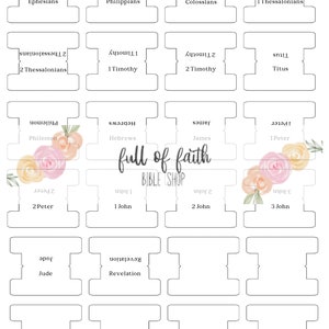 Printable Blank Bible Tabs Download | 66 Books of Bible | Cricut Print ...