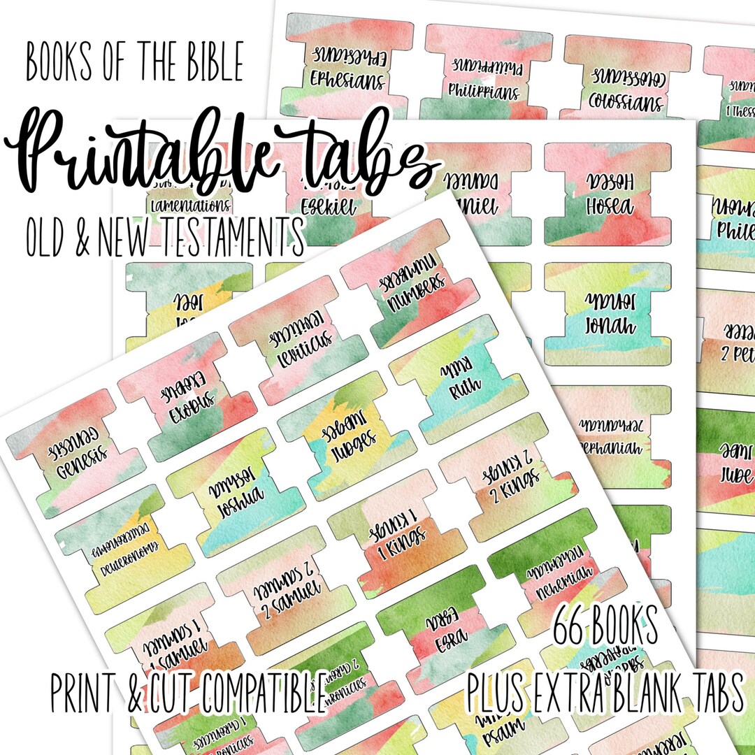 Bible Tabs Printable Bible Tabs Bible Journaling Tabs Bible Journaling ...
