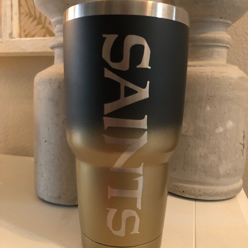 New Orleans Saints Powdercoated Yeti Tumbler Free - Etsy