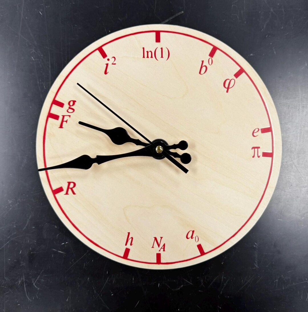 Math & Science Wall Clock – Geeky Home Decor, Nerdy Gift for Scientists ...