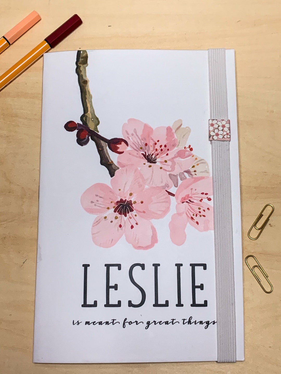 Journal With Pink Cherry Blossoms, Custom Make Your Journal ...