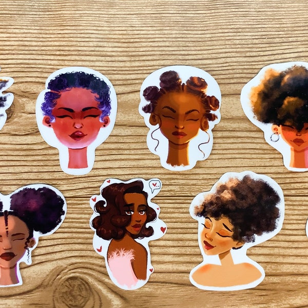 African American Vinyl Sticker - Etsy