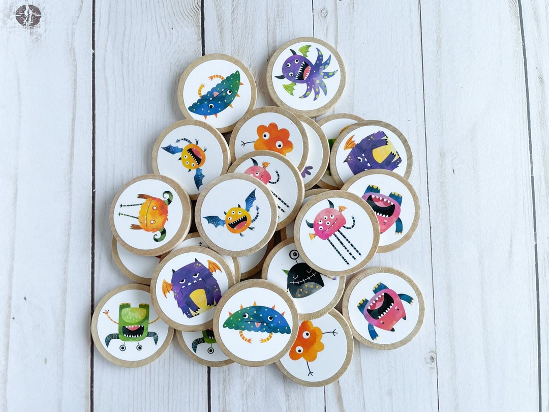 Space Alien Monster Matching Game: Kids Memory Game - Etsy
