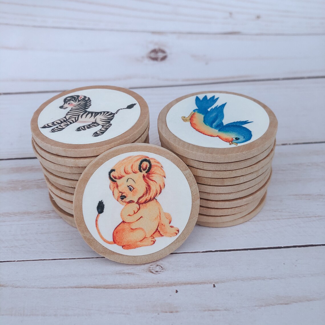 Vintage Animals Matching Game: Retro Memory Game - Etsy