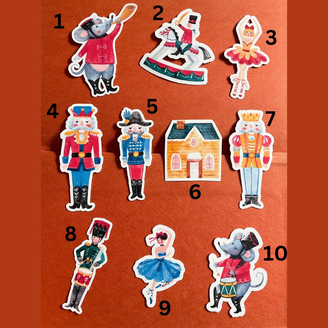 Nutcracker Stickers: Holiday Christmas Vinyl Decals - Etsy