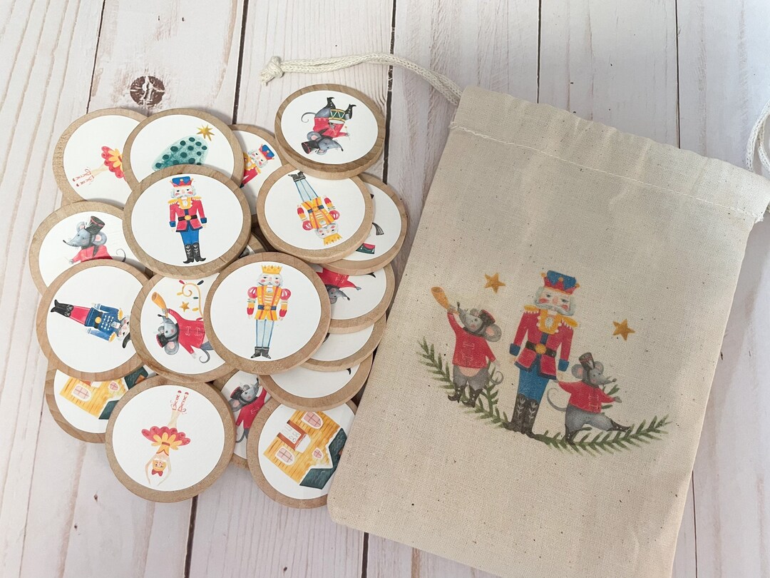 Christmas Nutcracker Matching Game ~holiday Collection ~ Ballerina and ...