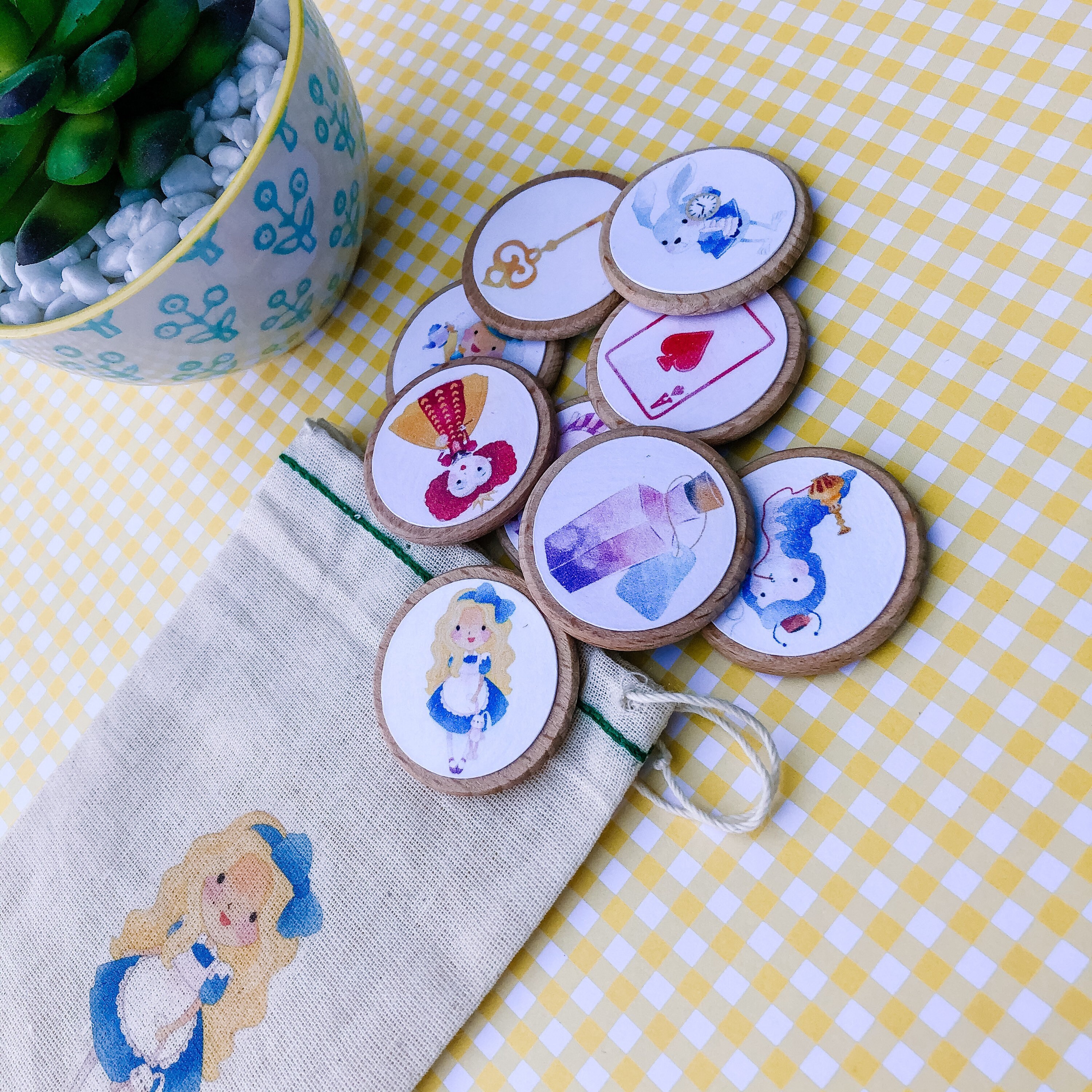 Alice in Wonderland Matching Memory Game - Storybook Theme Gifts - Etsy