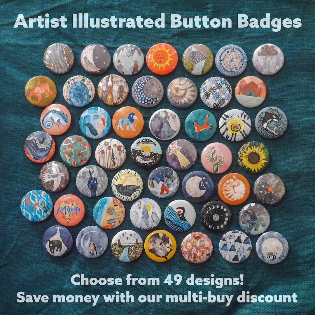 Adventure Button Badges - Choose From 49 Pinback Designs - Multi-buy ...