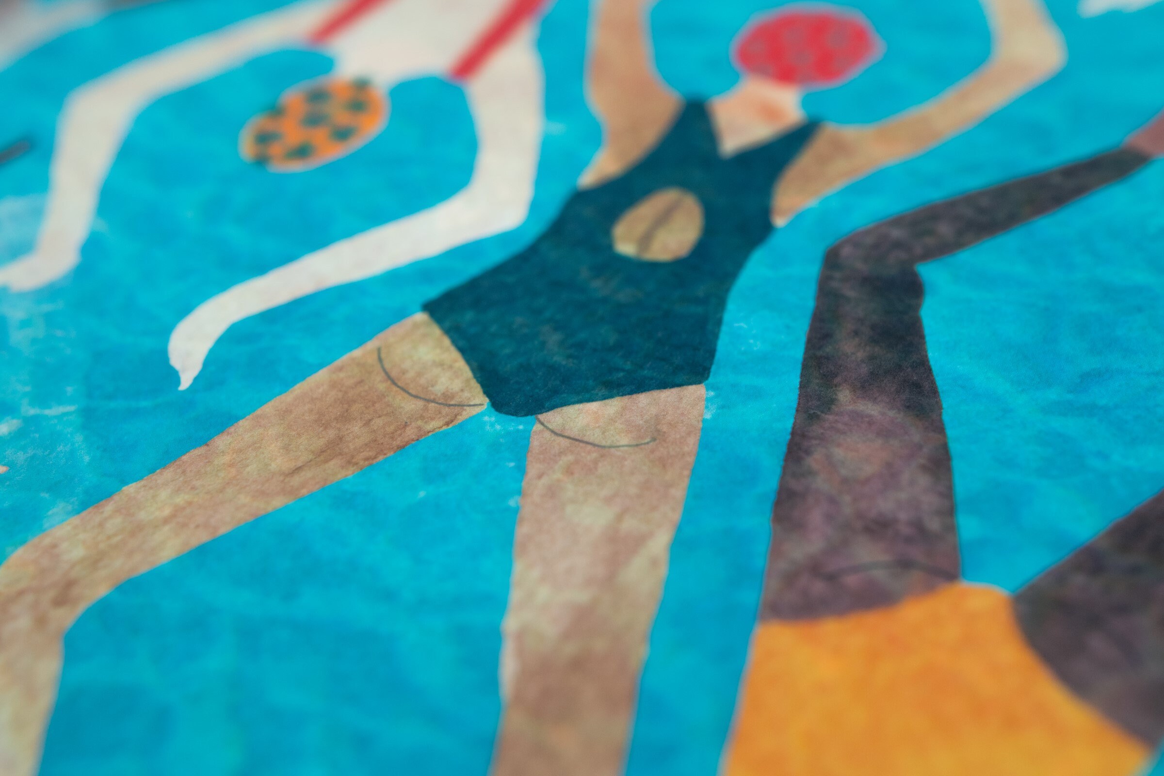 Swimmers in the Water Giclee Print - Etsy