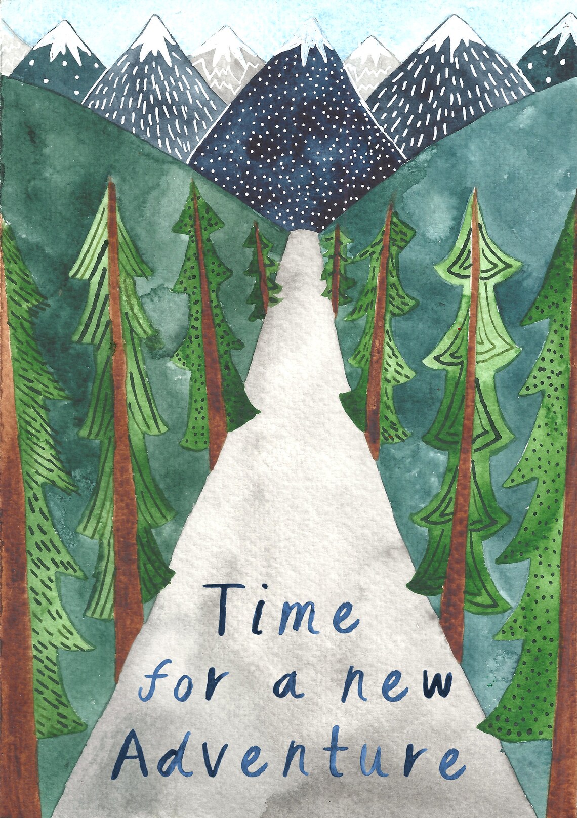 Time for a New Adventure Card Positive Encouragement Card - Etsy