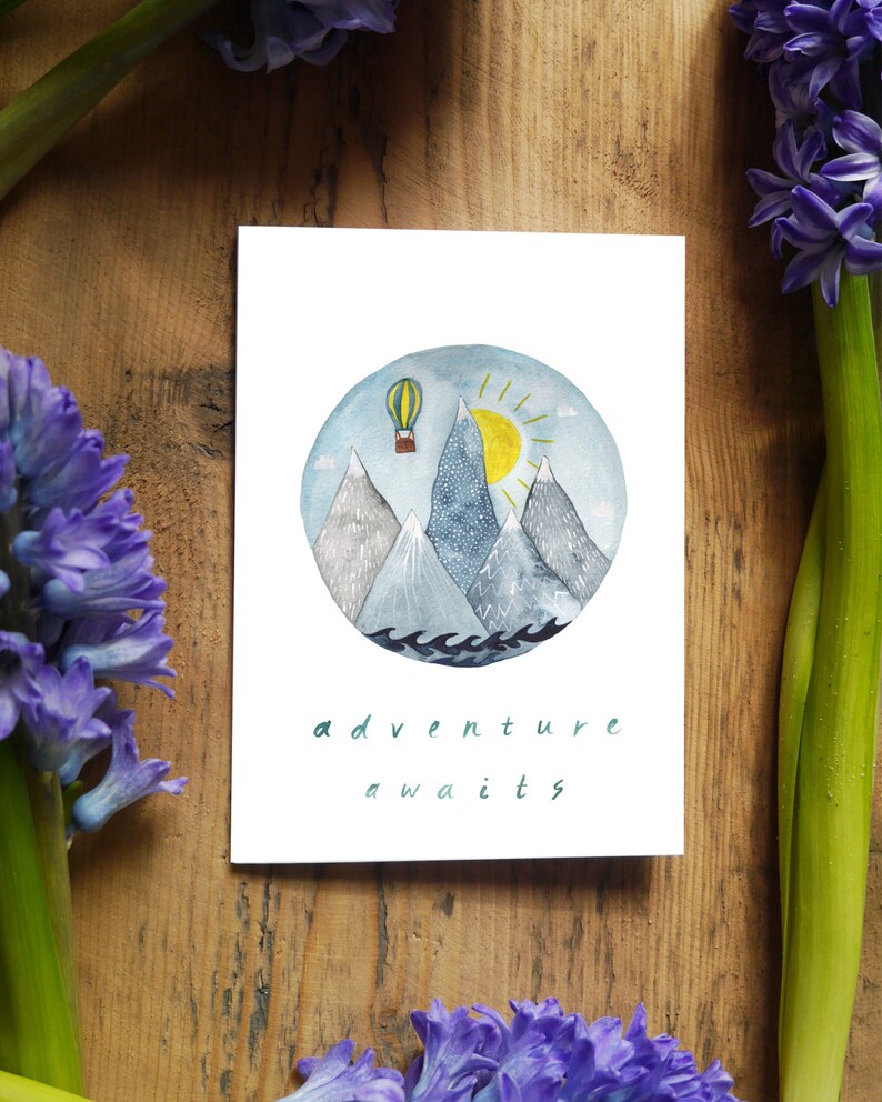 Adventure Awaits Card for Graduation Retirement Moving and - Etsy