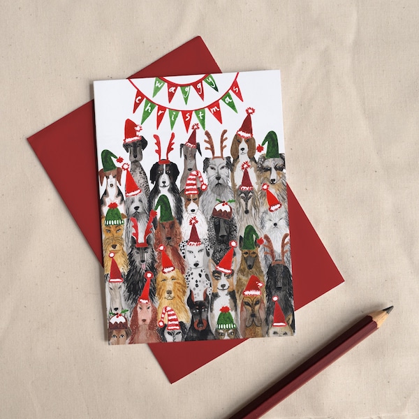 Dog Christmas Cards - Etsy