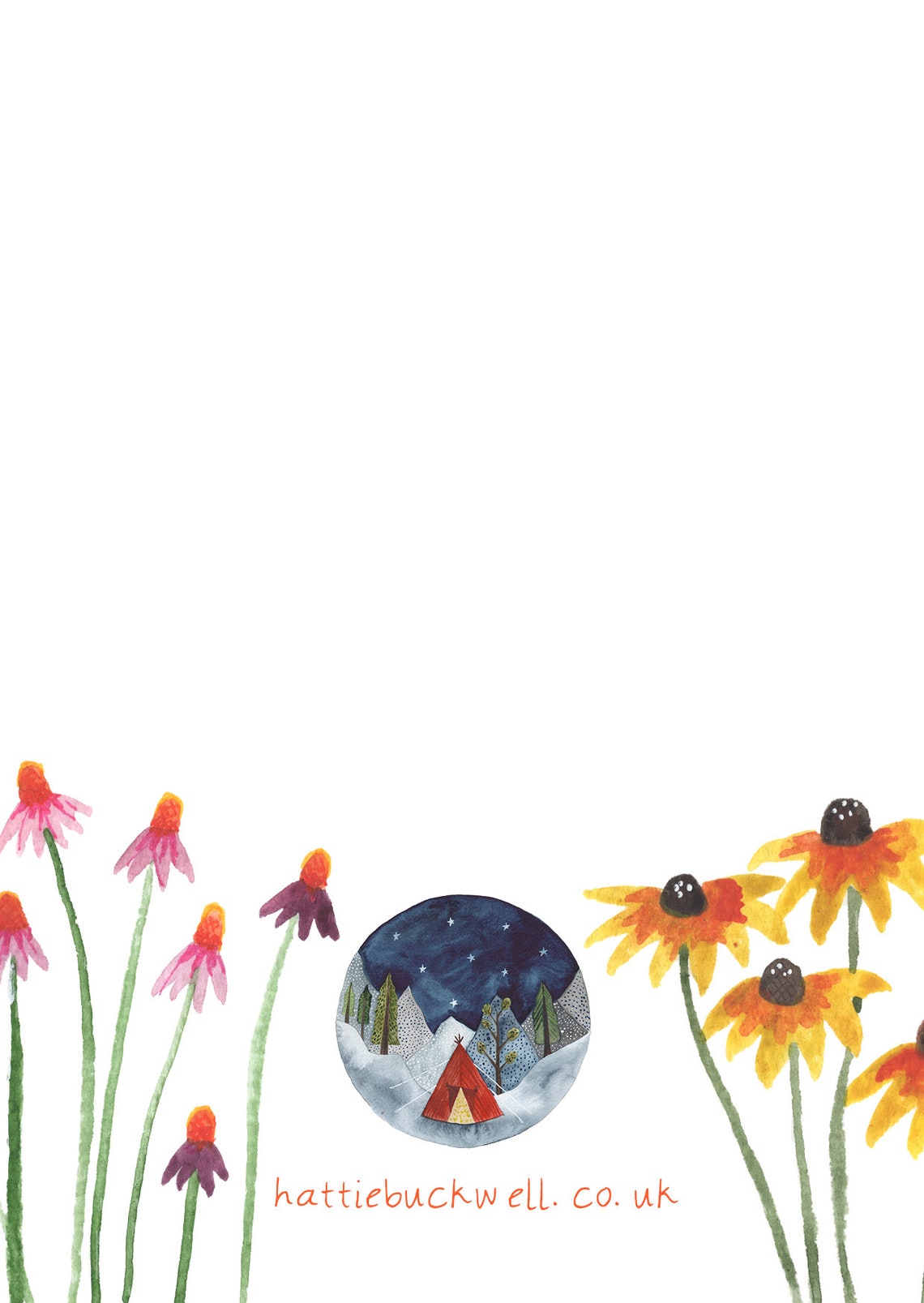 Botanical Floral Card // April Showers Bring May Flowers // - Etsy