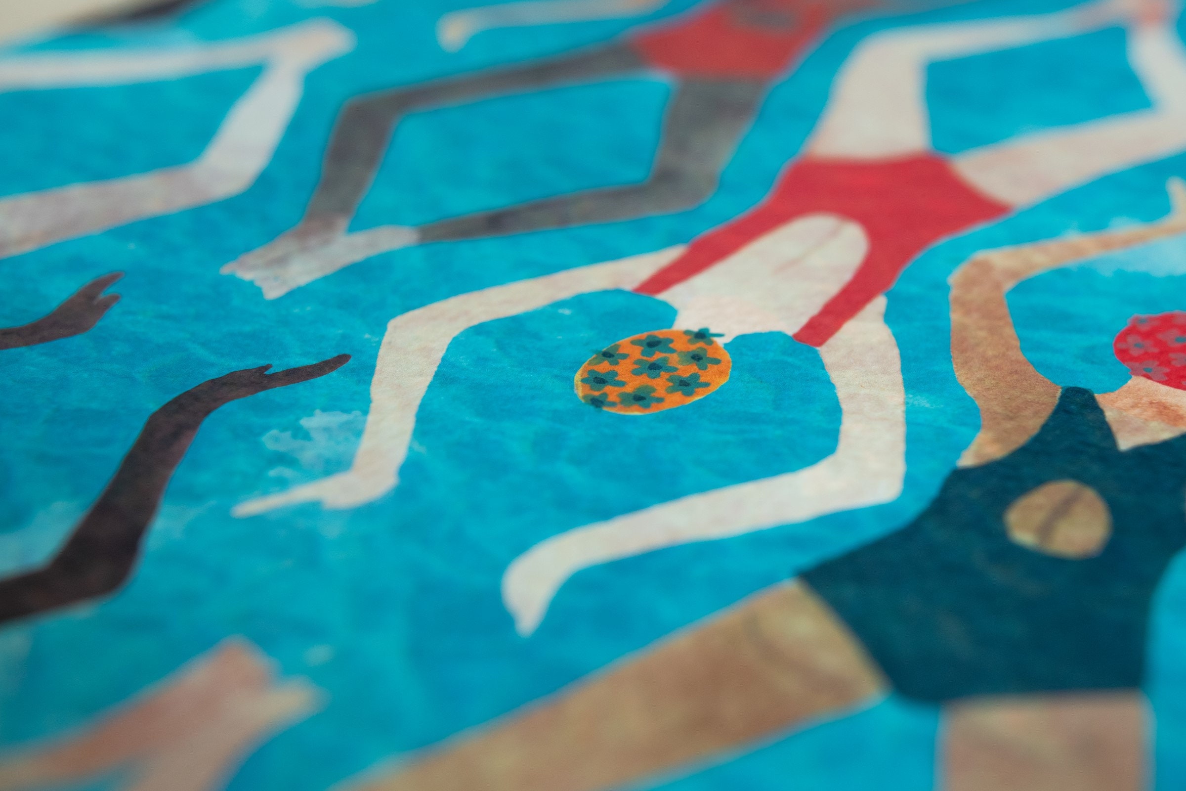 Swimmers in the Water Giclee Print - Etsy