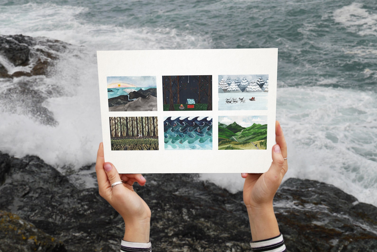 Explore! Adventure Mountain Activities Giclée Print / Bucket List ...