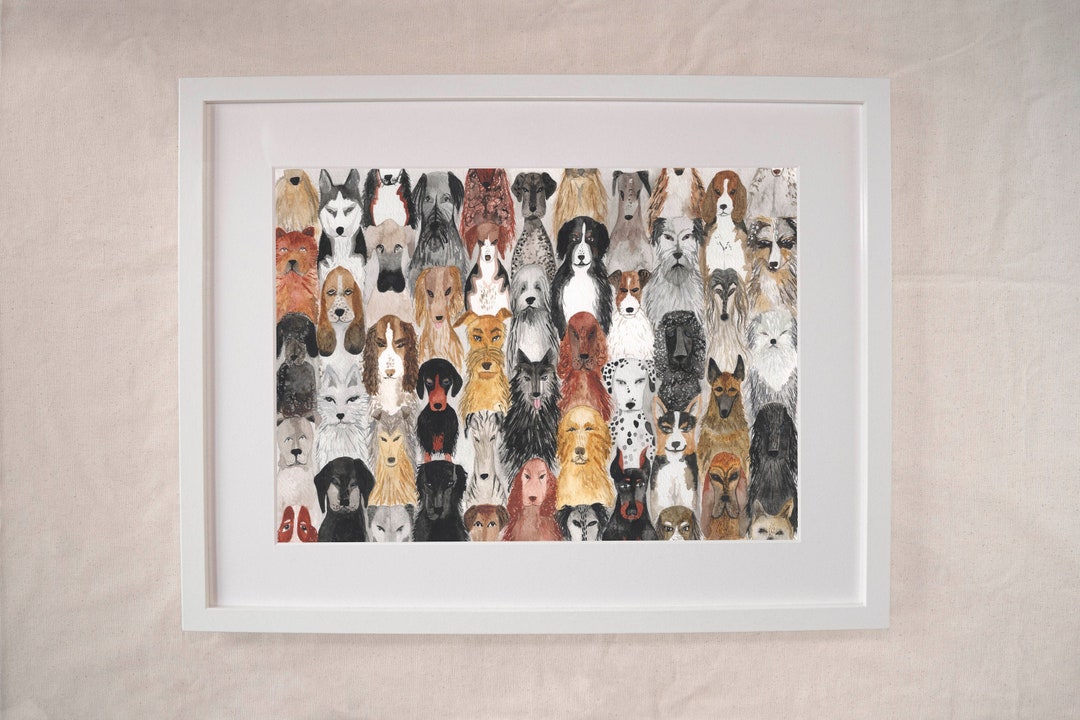 Dog Breeds Print Watercolour Digital Print - Etsy