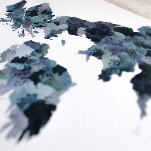 UK Watercolour Travel Map - Etsy UK