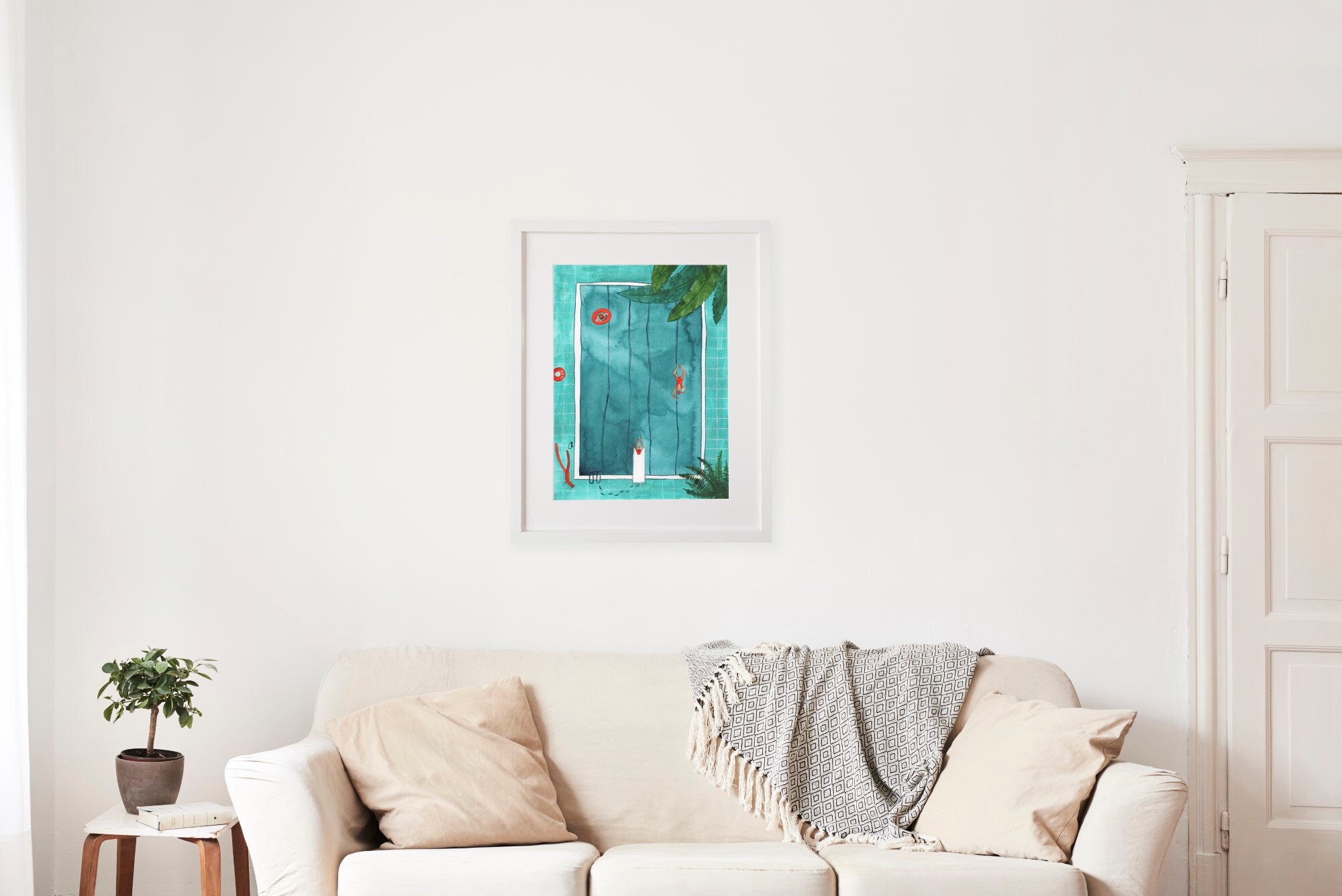 Pool Spa Swimming Art Print - Etsy