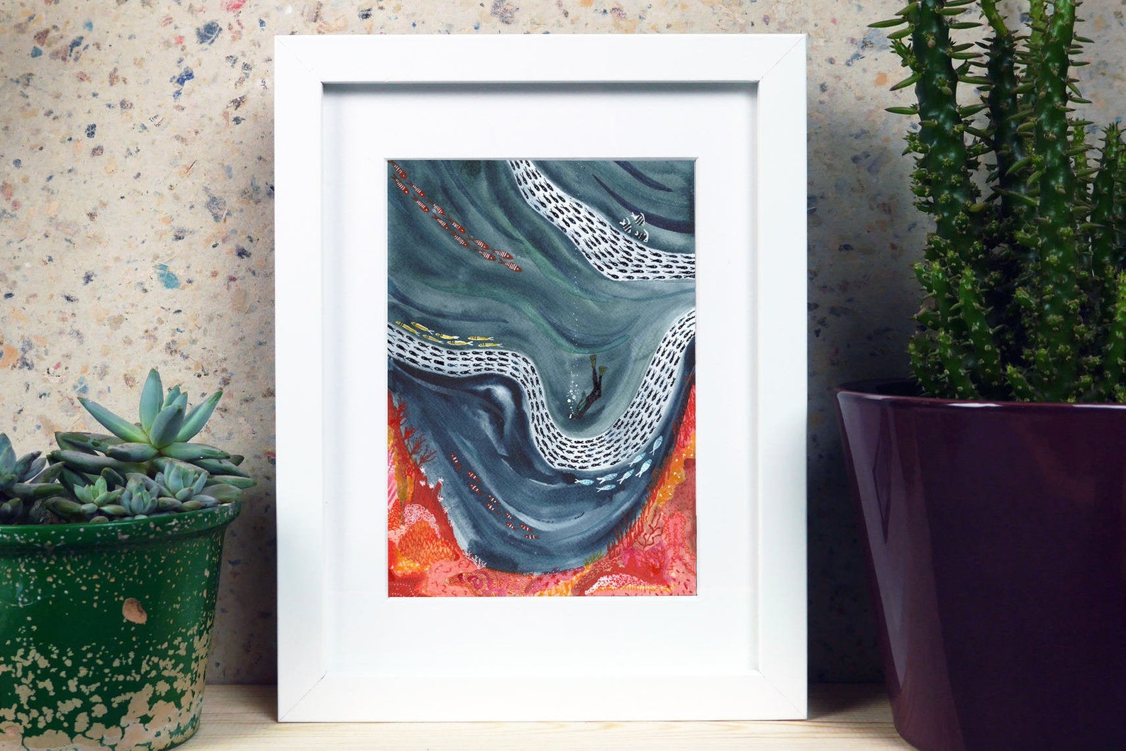 Diver Wall Art // Scuba Diving Print Explore the World - Etsy UK