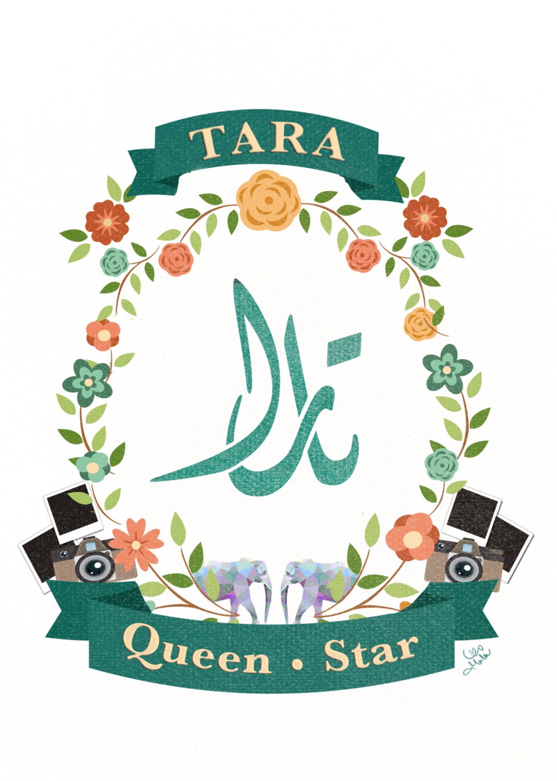 Name Art in Arabic Calligraphy Digital File Only PDF - Etsy