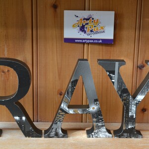 Personalised Wooden New York Cityscape Themed Letters Any Name/word ...