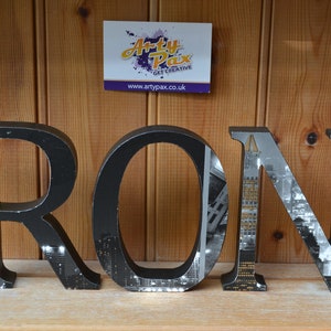 Personalised Wooden New York Cityscape Themed Letters Any Name/word ...