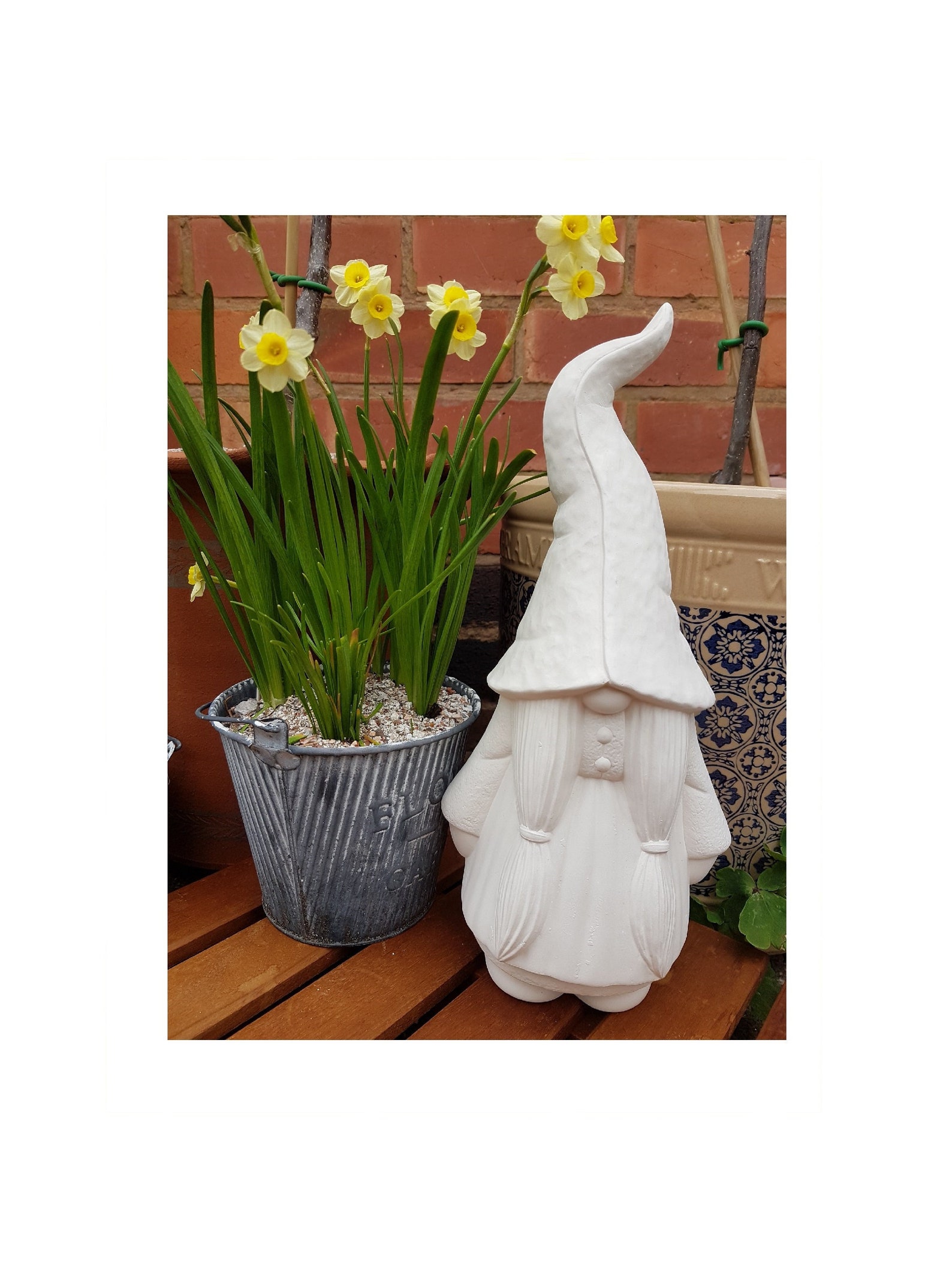 Paint Your Own Ceramic Gonk Female Kit, Bisque Indoor Outdoor Garden ...