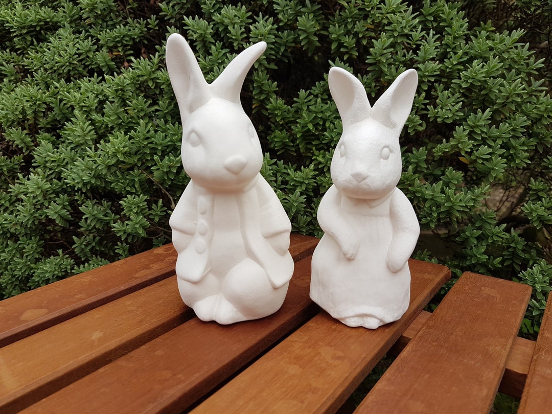 Paint Your Own Ceramic Peter Rabbit & Friend Kit, Pair of Animal Bunny ...