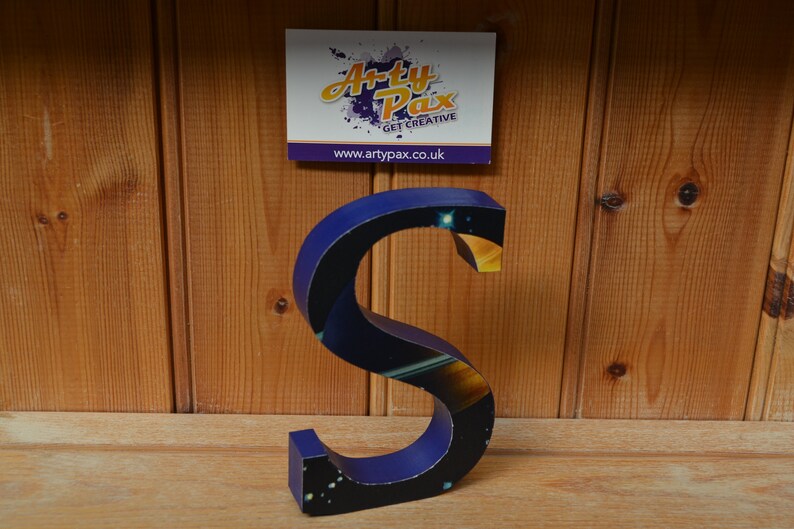 Personalised Wooden Letters Outer Space Themed, Custom Name Sign, Any ...