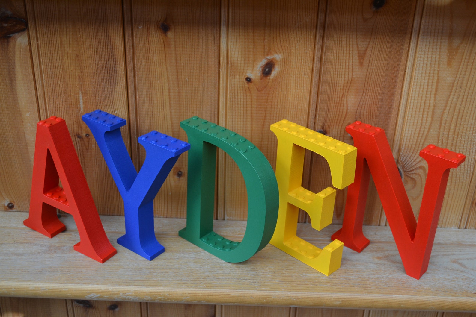 Personalised Wooden Lego Letters Any Name/Word Room Decoration | Etsy