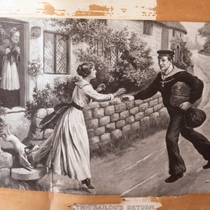 CLEARANCE - 1910s Original Print by Alfred Pearse - the Sailor Return ...