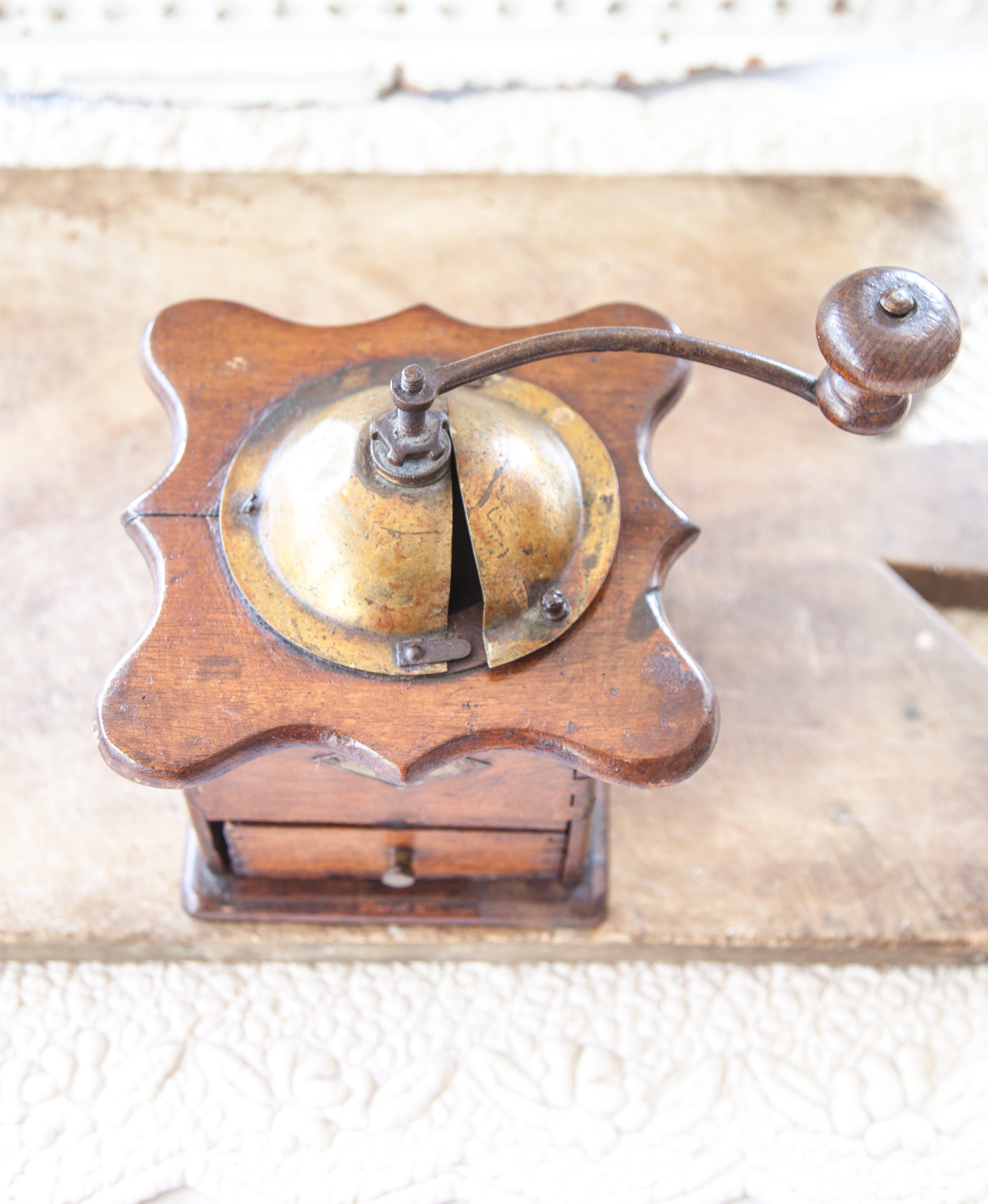 Early 1900s French Coffee Grinder – Au Printemps Paris, Country ...