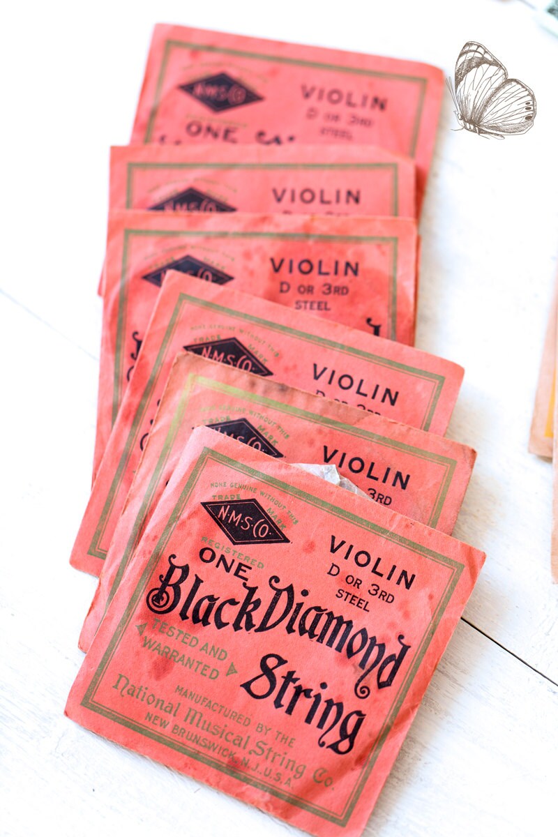 Vintage National Musical String Set – Mandolin & Violin Strings, 1940s ...