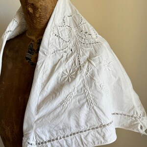 1940s Embroidered Fabric Sun Parasol, Coquette Bows, Flowers, Craft ...