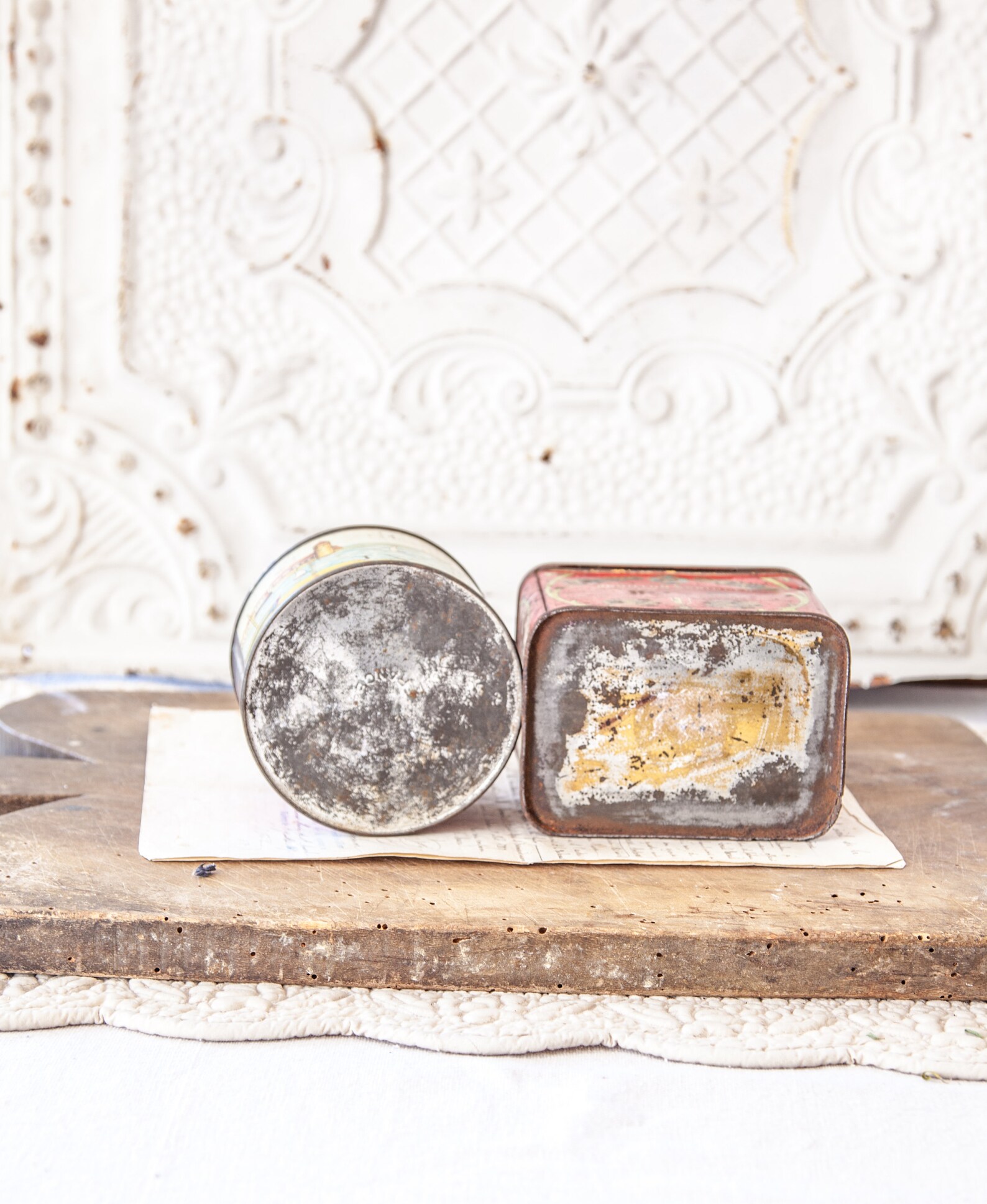 2 Vintage Fresh Kitchen Tins Vintage French Red Kitchen Tins - Etsy