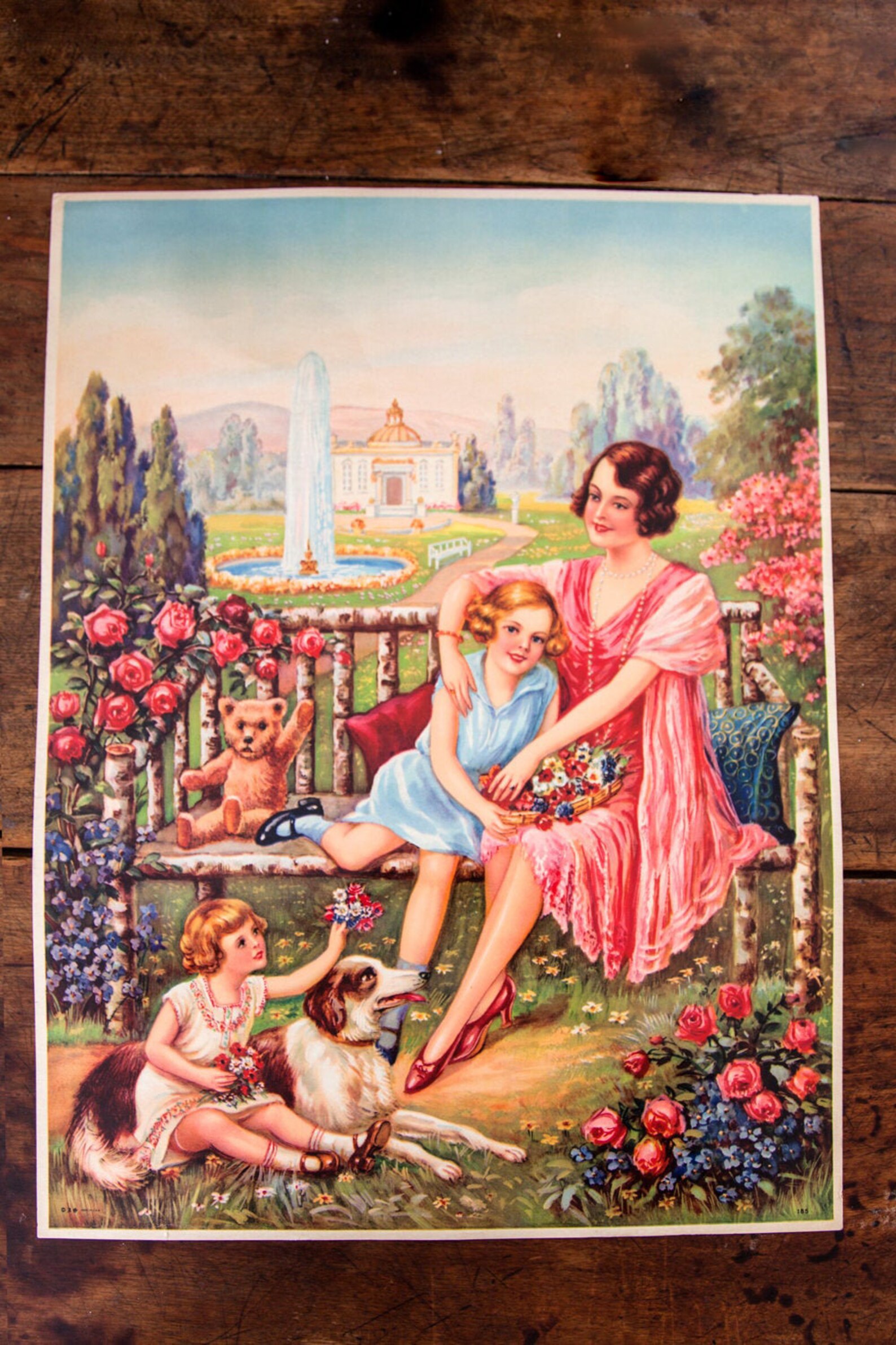 SALE 1920s Color Print Lithography Very Pretty Color - Etsy