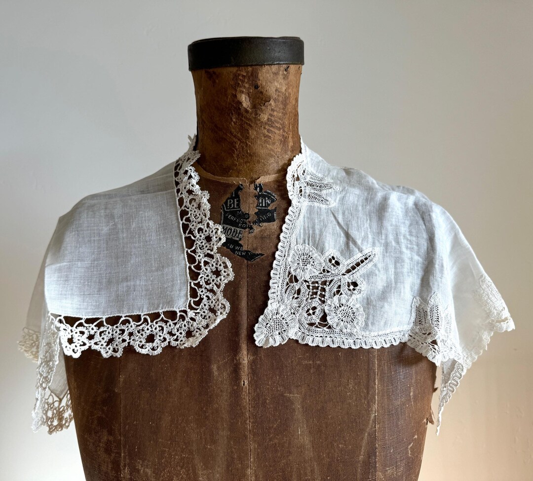 4 Vintage Lace Hankies and Doilies - Antique Lace Craft Project - Lace ...