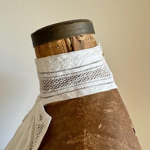 Edwardian White Jabot Collar, French Victoria Collar, Baroque Neck ...