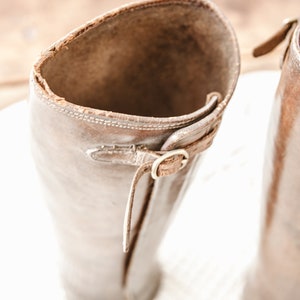 Early 1900s French Leather Gaiters - Half Chaps Equestrian- Children ...