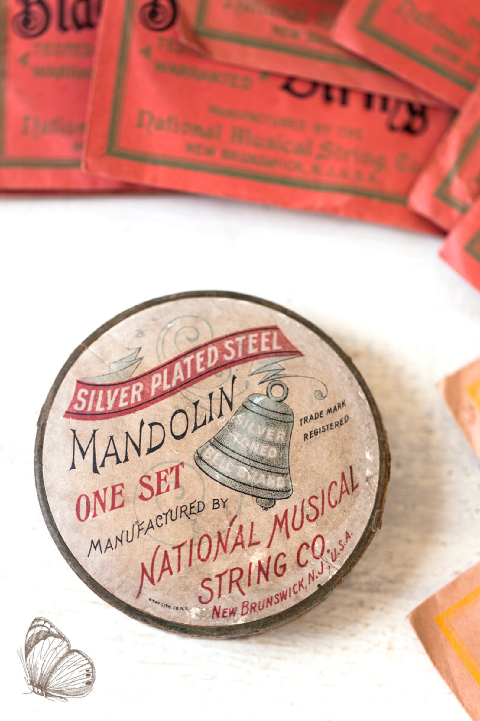 Vintage National Musical String Set – Mandolin & Violin Strings, 1940s ...