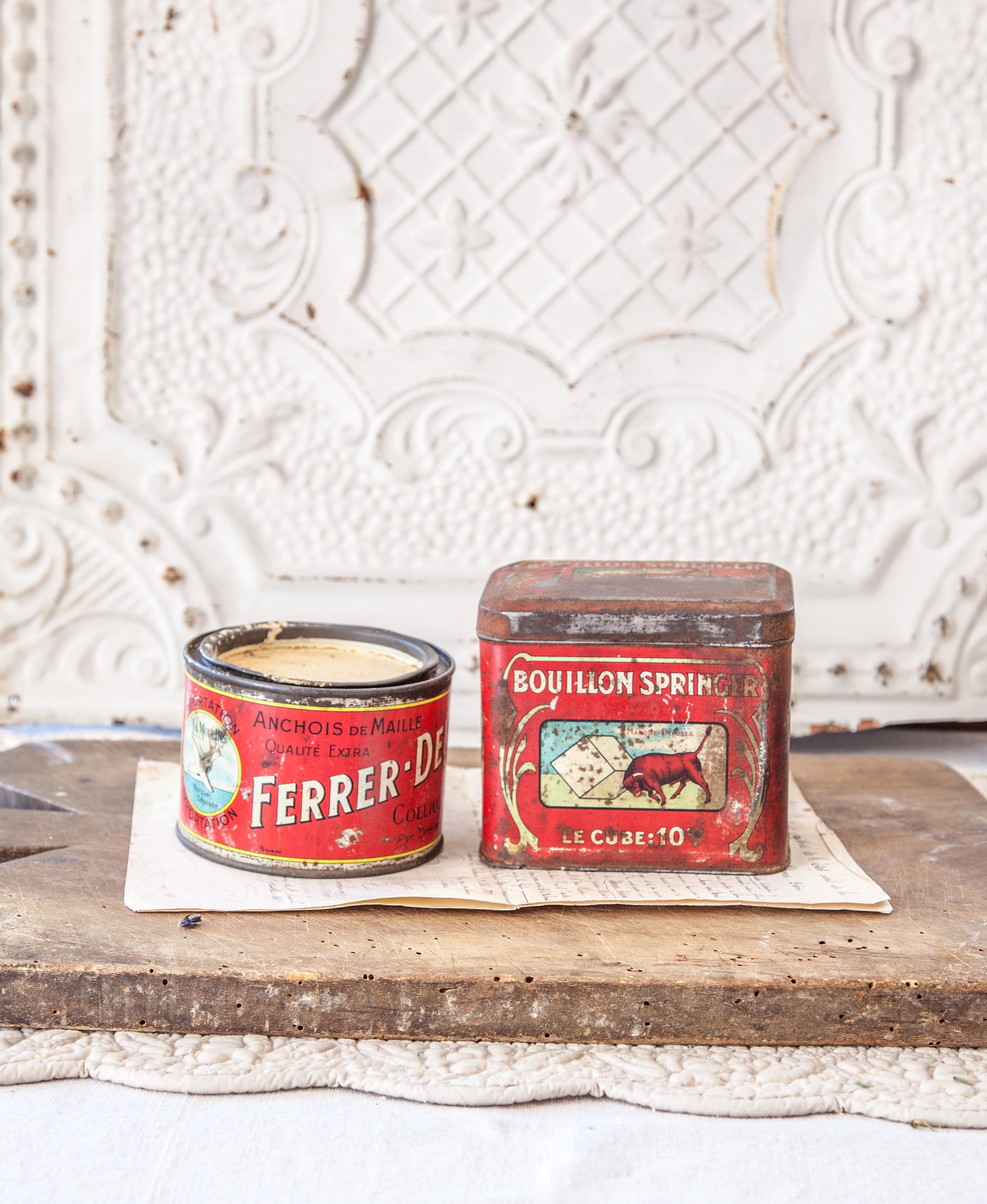 Vintage French Kitchen Sardine Anchoviestins – Cottagecore Kitchen ...