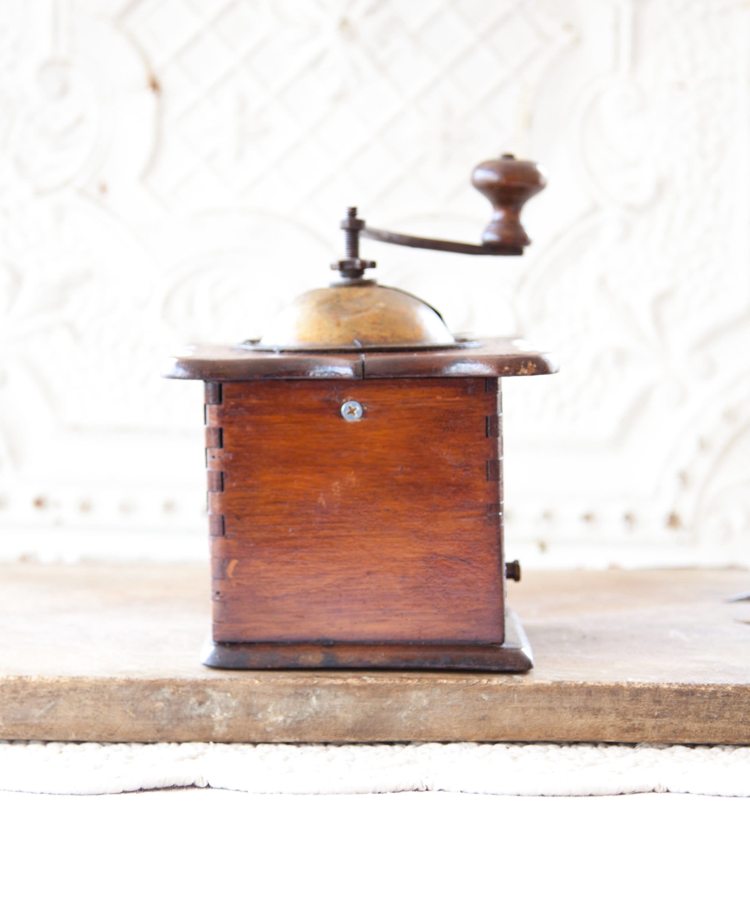 Early 1900s French Coffee Grinder – Au Printemps Paris, Country ...